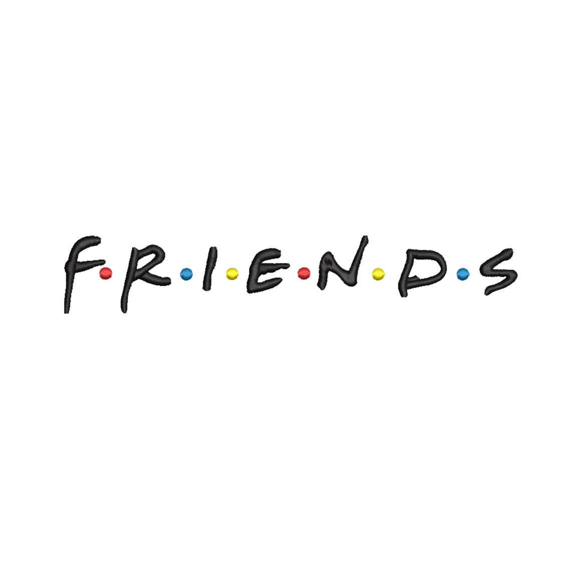 Friends Embroidery Design Digital File Computer Embroidery | Etsy