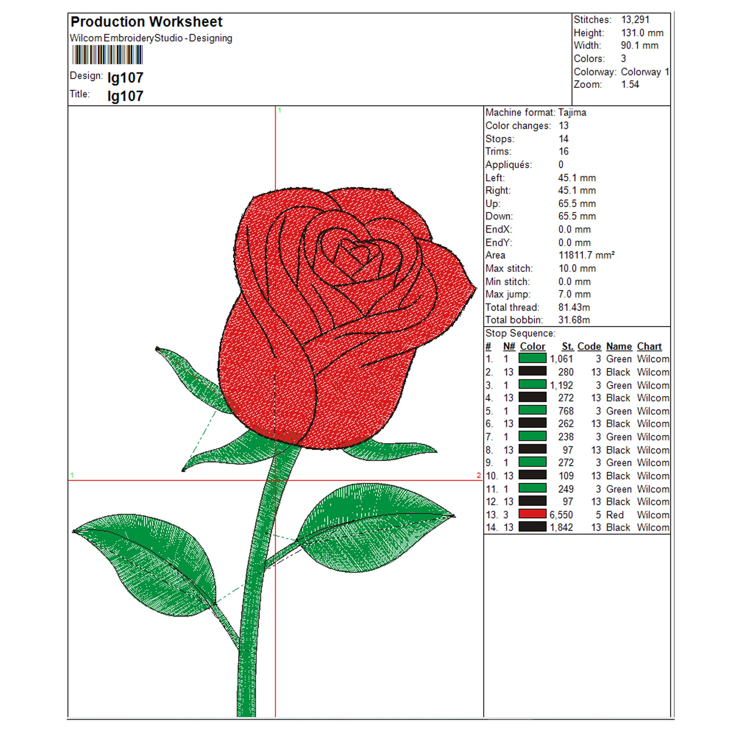 Flower Embroidery Design Digital File Computer Embroidery Format's 4 ...
