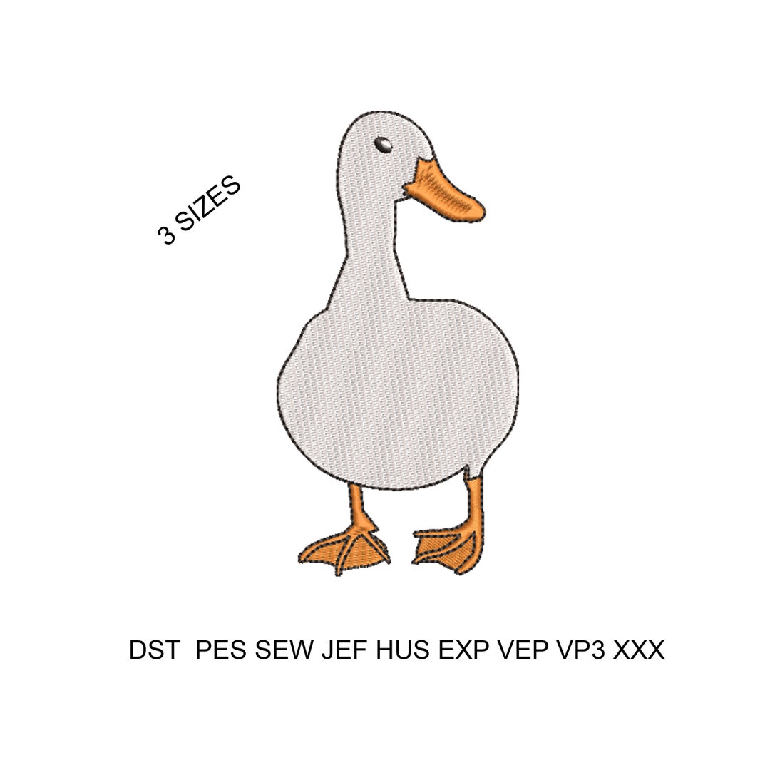 Duck Embroidery Design: 3 Sizes (digital Download) - Etsy