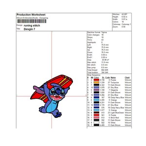 Stitch Runing Embroidery Design Digital File Computer Embroidery Design ...