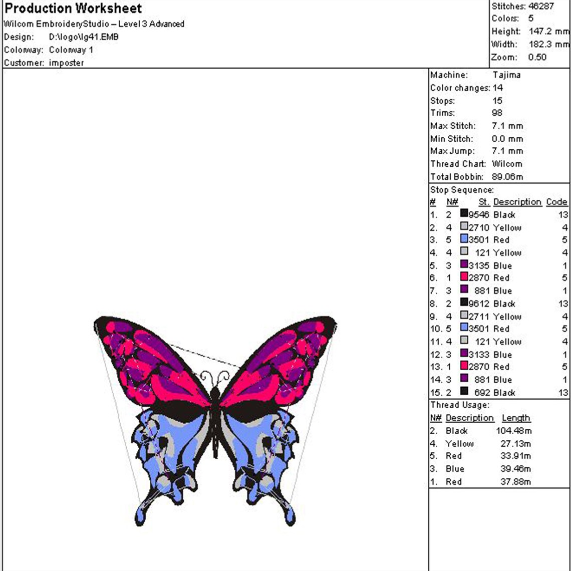 Butterfly Embroidery Embroidery Design Digital File Dst Pes - Etsy