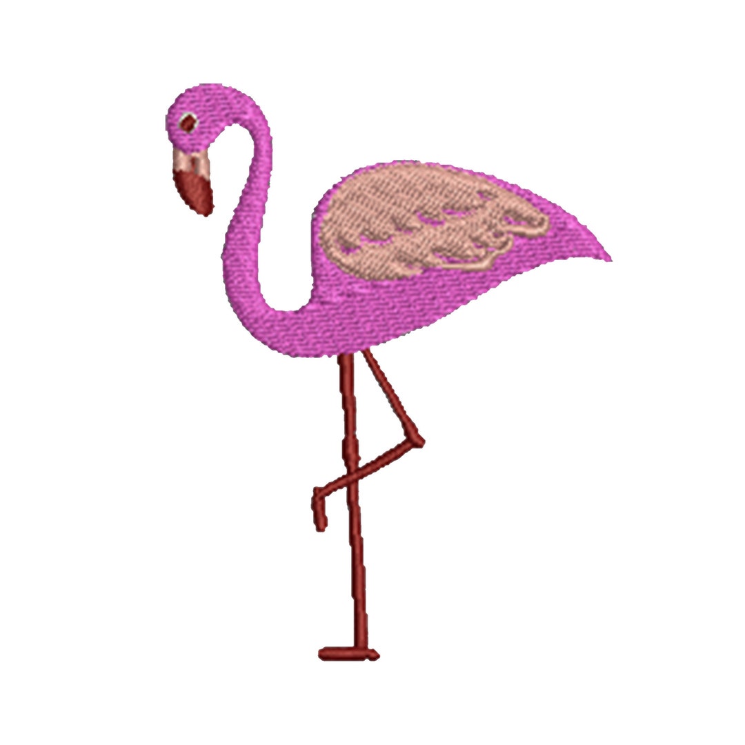 Flemingo Embroidery Design for Appreal - Etsy
