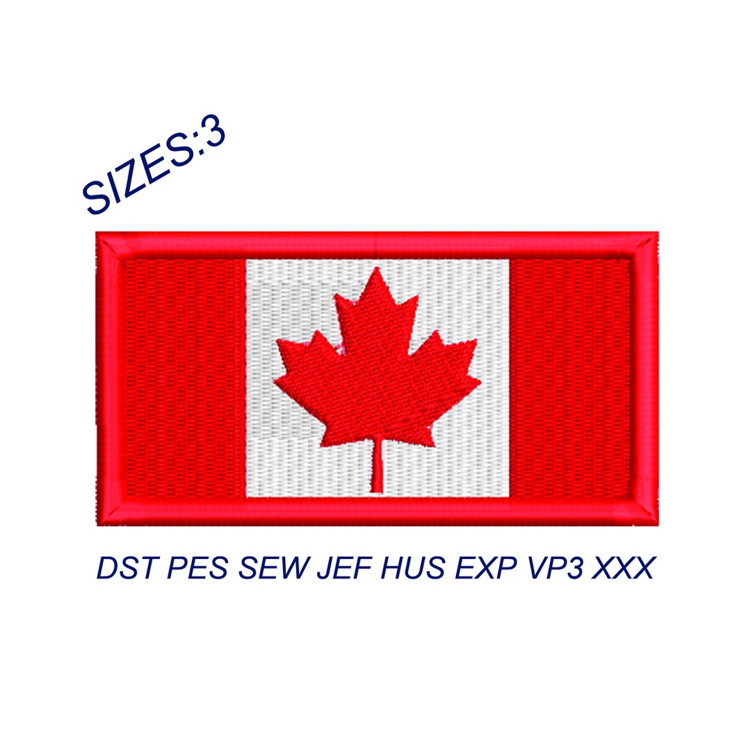 Canada Flag Embroidery Design Computer Embroidery Machine Digital File ...