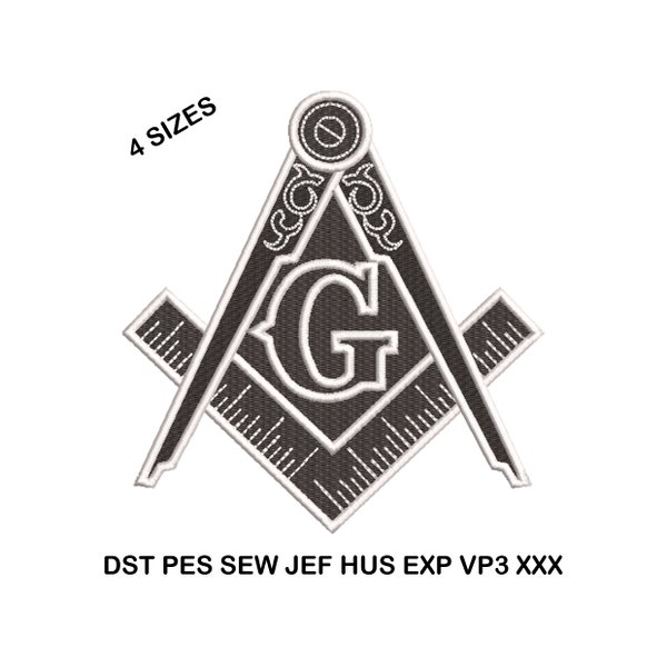 Freemason Logo Embroidery Design - Etsy