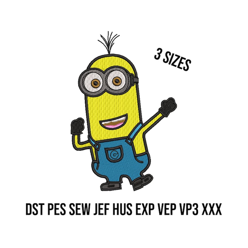 Minion Embroidery Design - Etsy