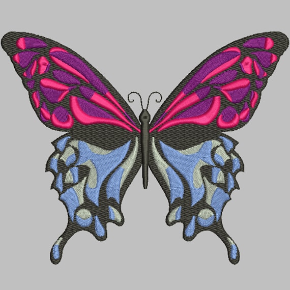 Butterfly Embroidery Embroidery Design Digital File Dst Pes - Etsy