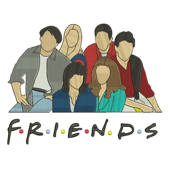 Friends Embroidery Design Computer Embroidery Digital Machine - Etsy