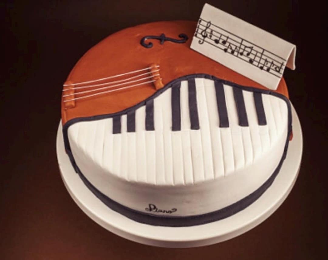 Music Birthday Cake,piano Birthday Cake - Etsy