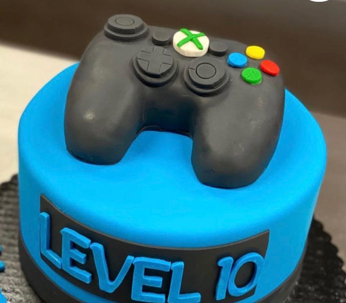 Vedio Game Themed Fondant Birthday Cake - Etsy