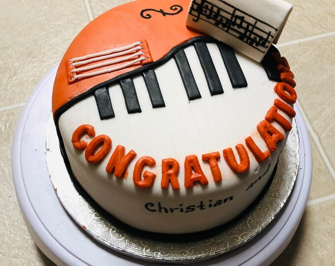 Music Birthday Cake,piano Birthday Cake - Etsy