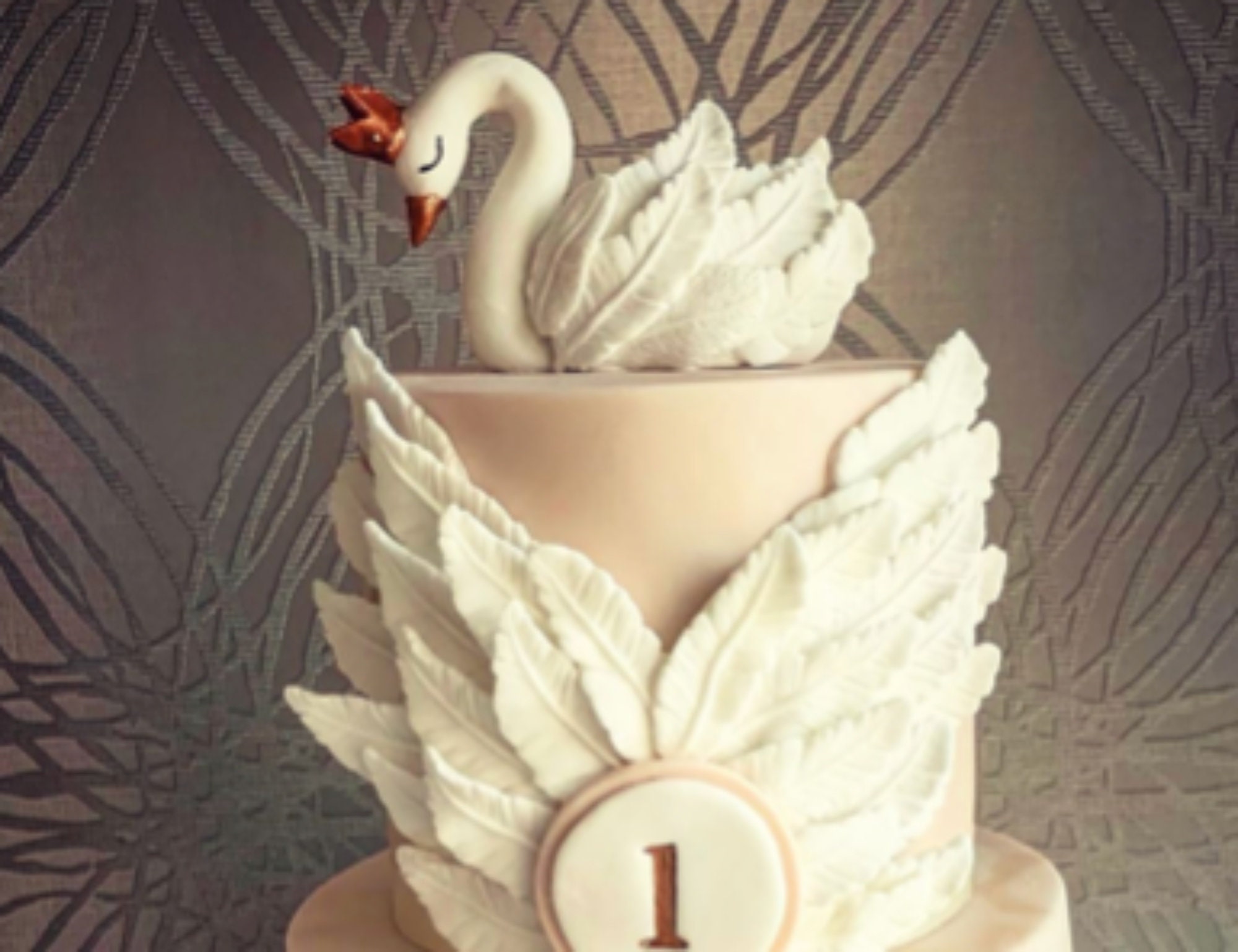 Swan Themed Fondant Cake - Etsy