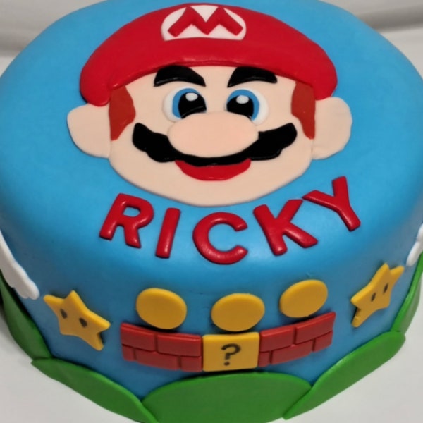 Super Mario Fondant Cake Toppers - Etsy
