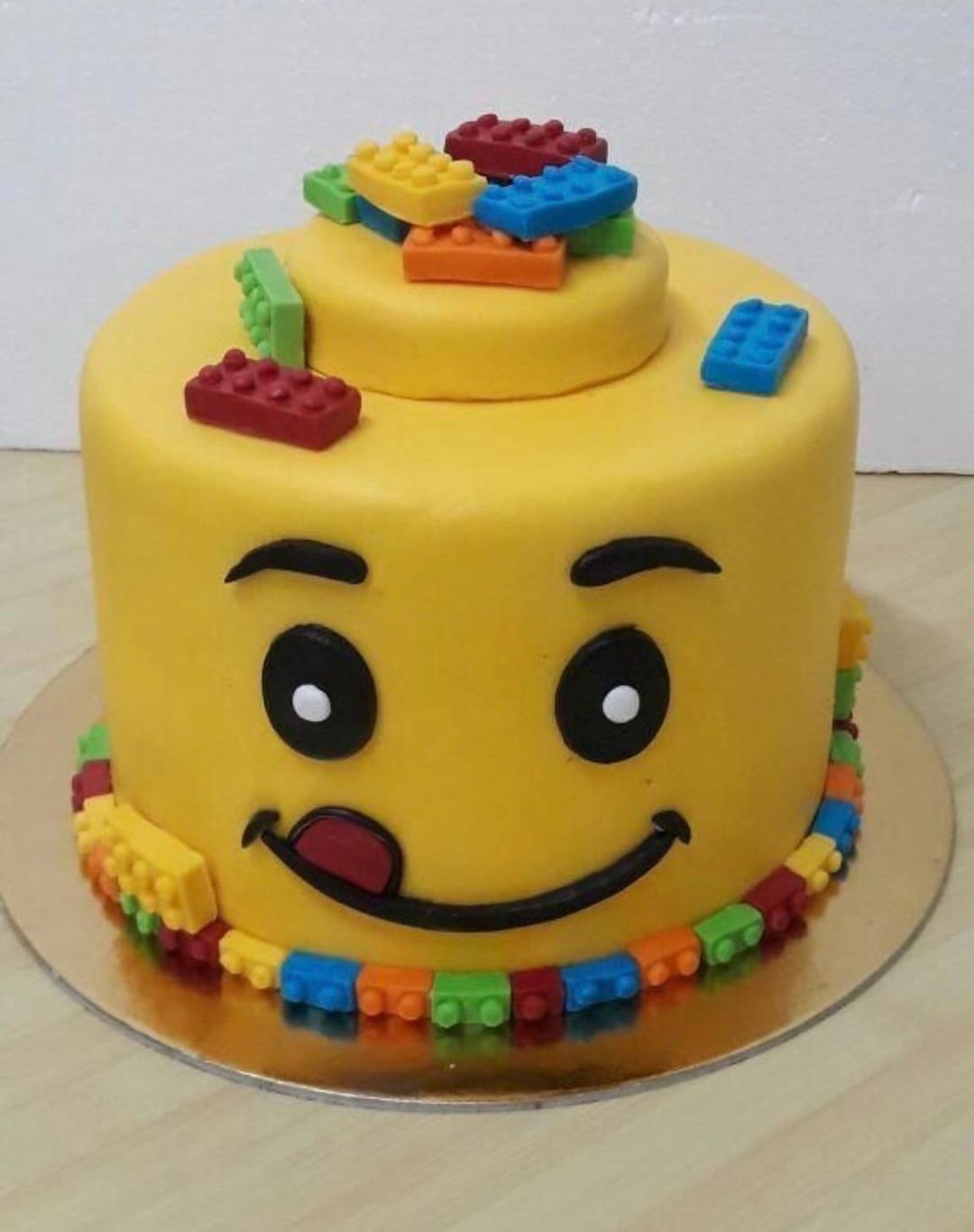 Building Blocks Themed Fondant Covered Cake - Etsy