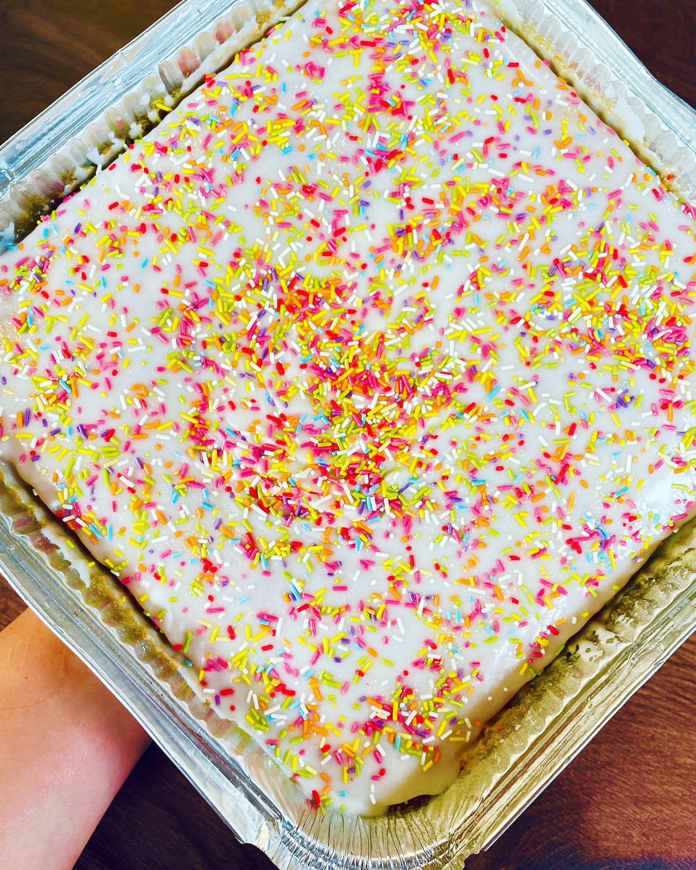 Old School Cake Sprinkle Cake Cake by Post Traybake Postal Cakes Postal ...