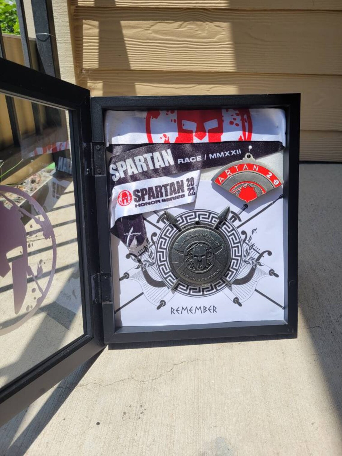 Spartan Race Display Box for Single & Multiple Medal Spartan Logo ...