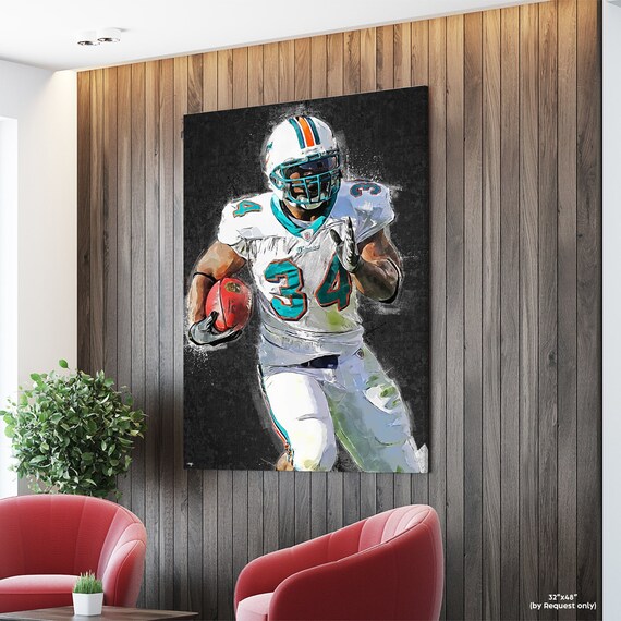 Digital Prints Art & Collectibles Ricky Williams Poster Ricky Williams ...