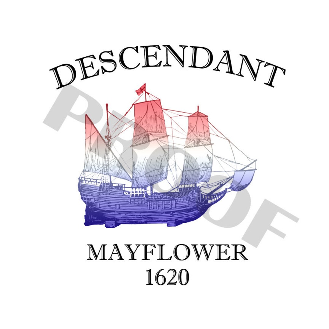 Mayflower Descendant Digital File - Etsy