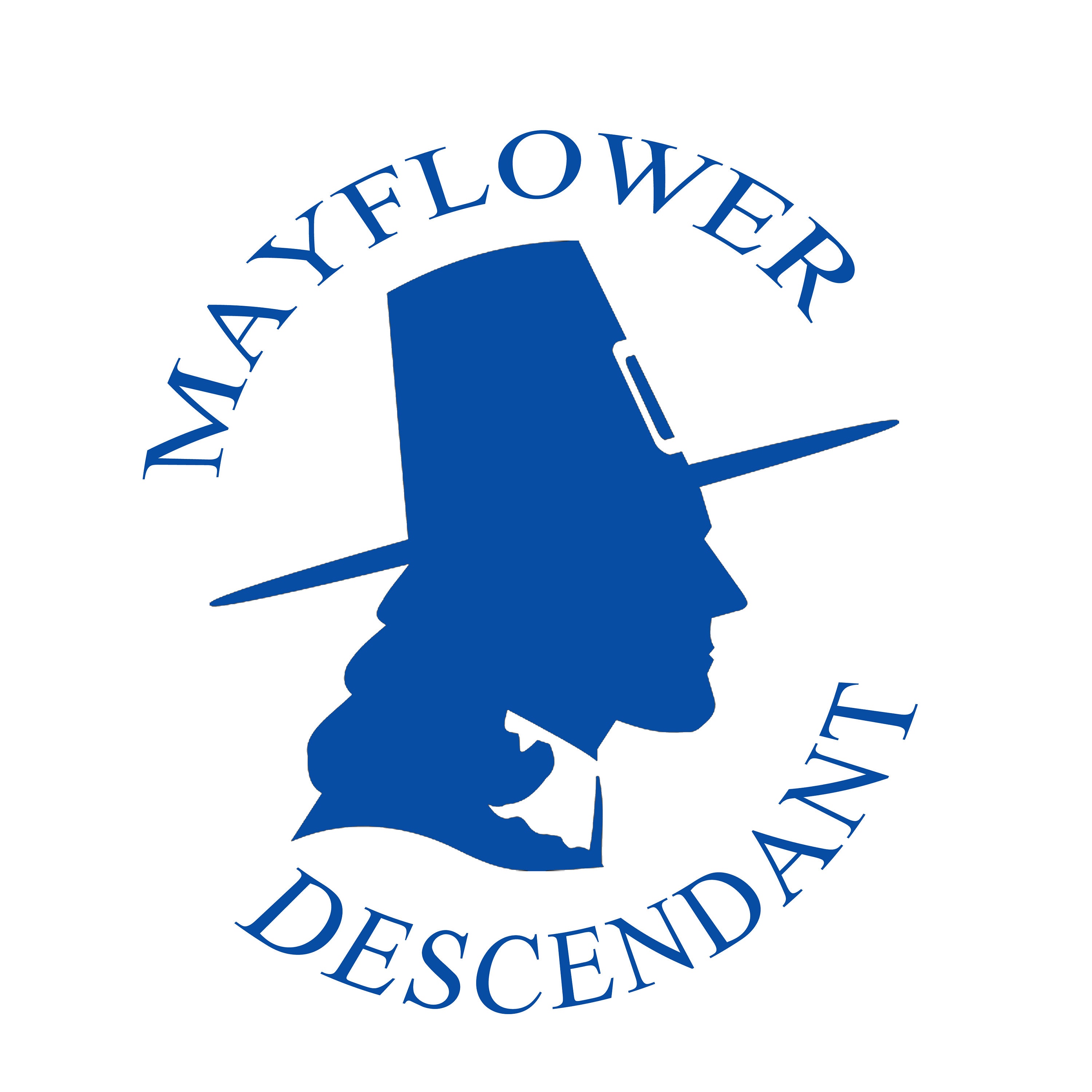 Mayflower Descendant Silhouette Decal OR Iron On | Etsy