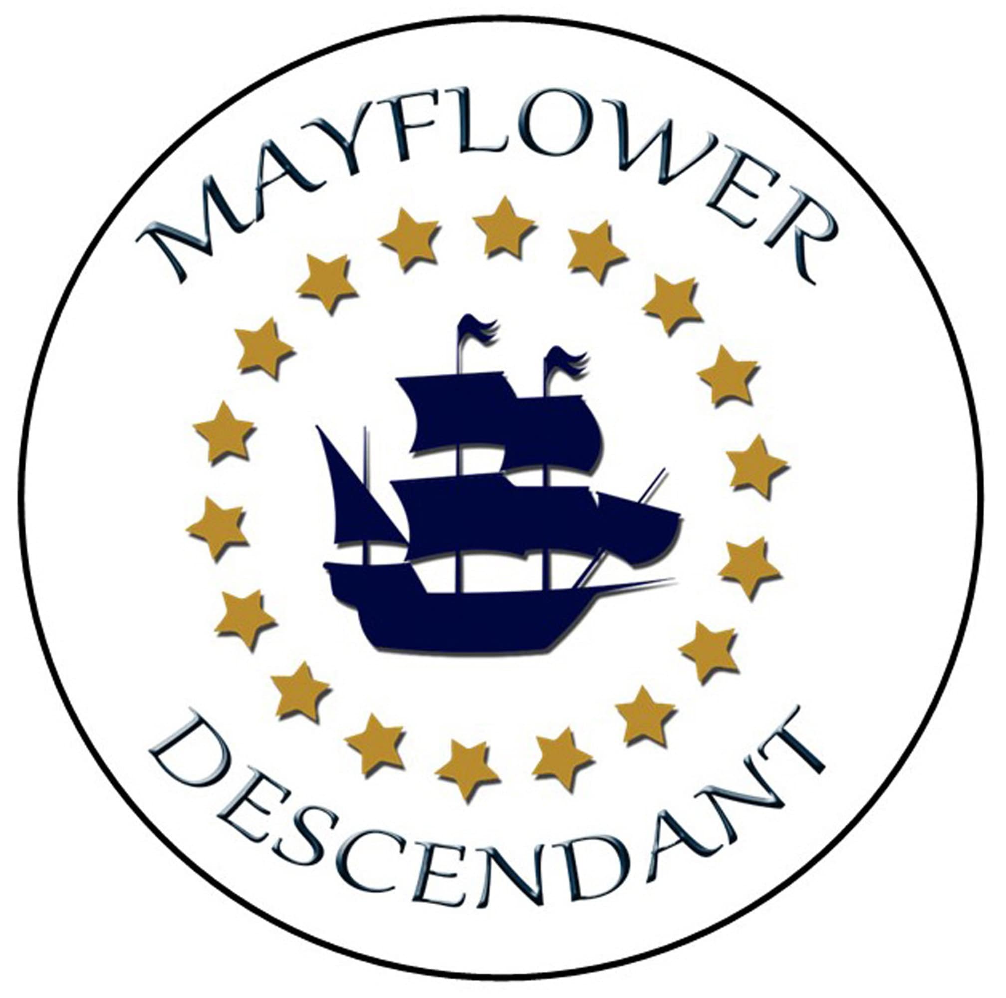 Mayflower Descendant Weatherproof Decal Genealogía | Etsy