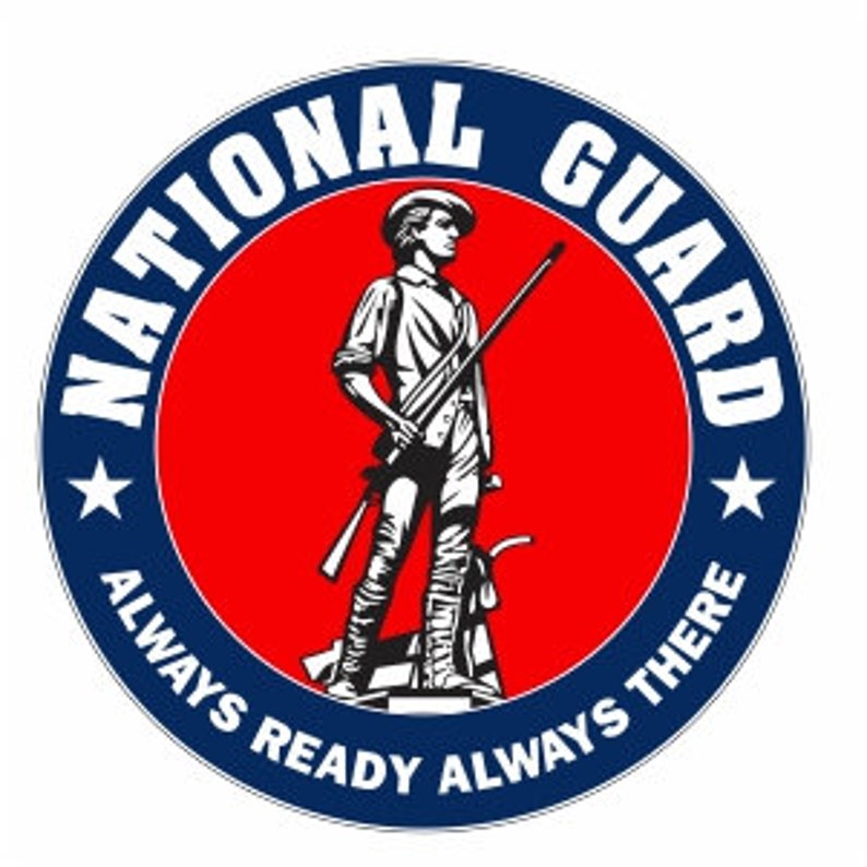 3.5 Inch National Guard Logo - Weather Proof - Vinyl - Etsy