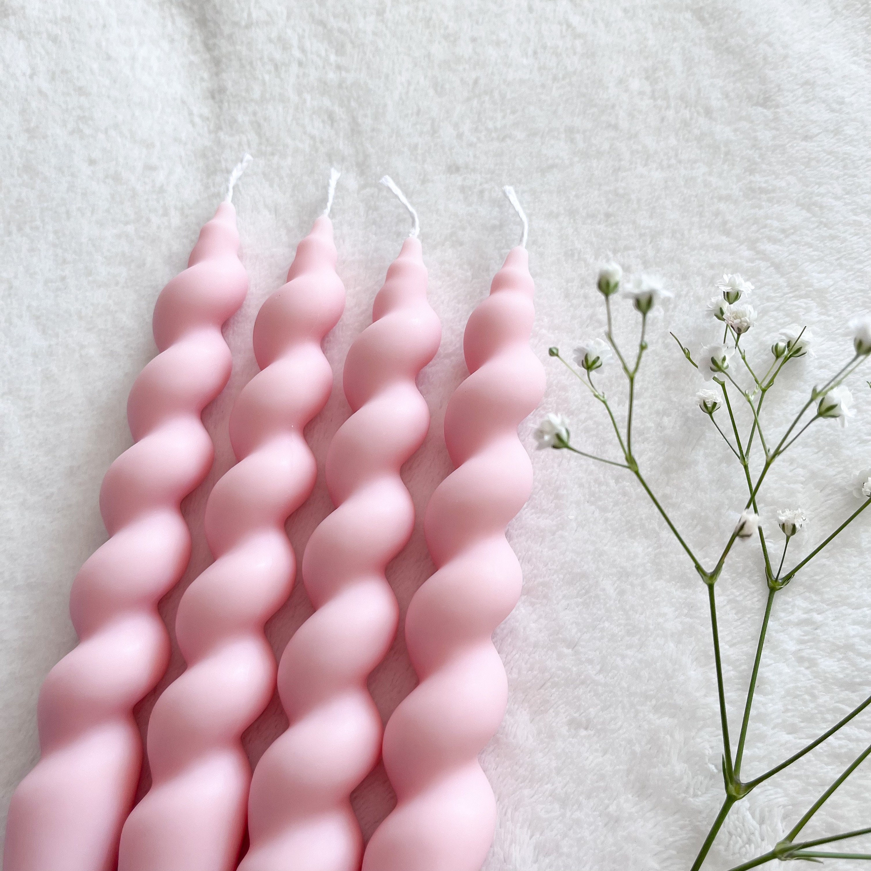 Twirl Candle Twist Candle Swirl Candle Pillar Candle - Etsy