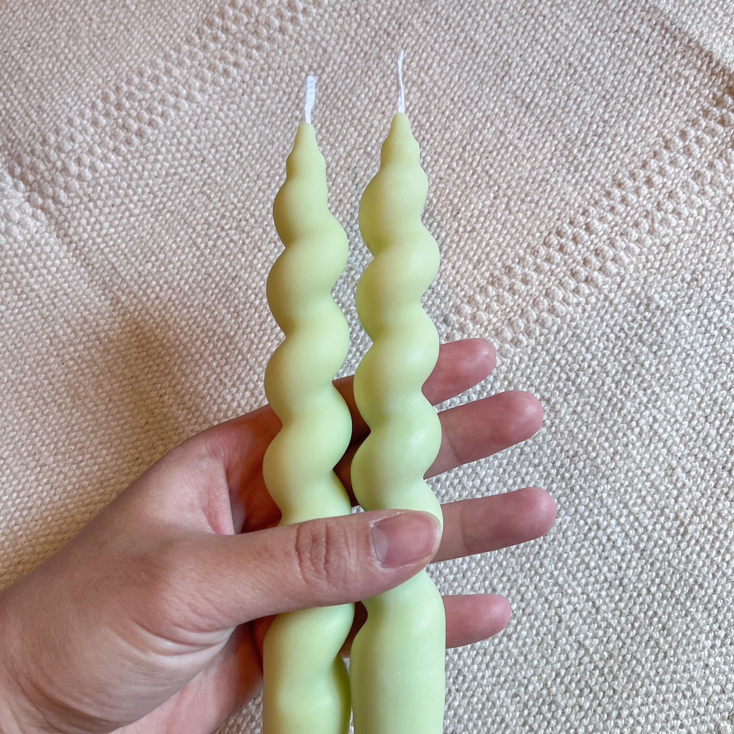 Twirl Candle Twist Candle Swirl Candle Pillar Candle - Etsy