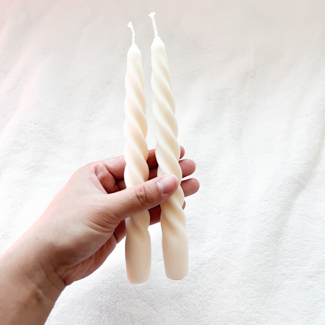 Twist Candle Twirl Candle Swirl Candle Pillar Candle - Etsy