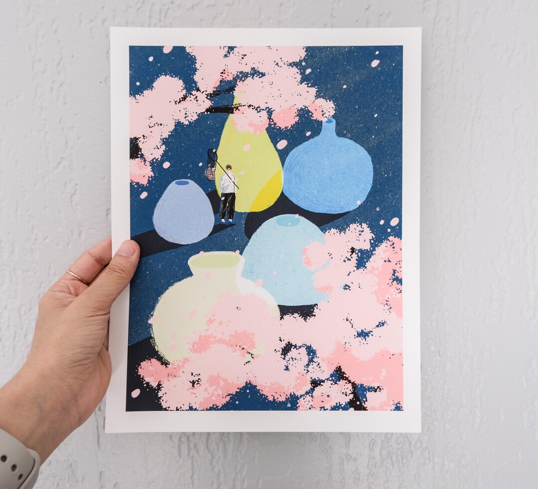 Spring Blossom Art Print | Floral Wall Decor for Home or Office - Etsy