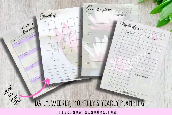 Digital Undated Planner Lily Pad Theme Ultimate Printable - Etsy
