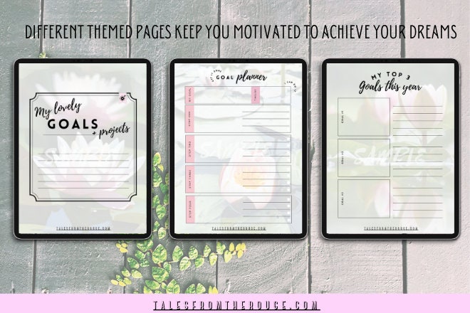 Digital Undated Planner Lily Pad Theme Ultimate Printable - Etsy