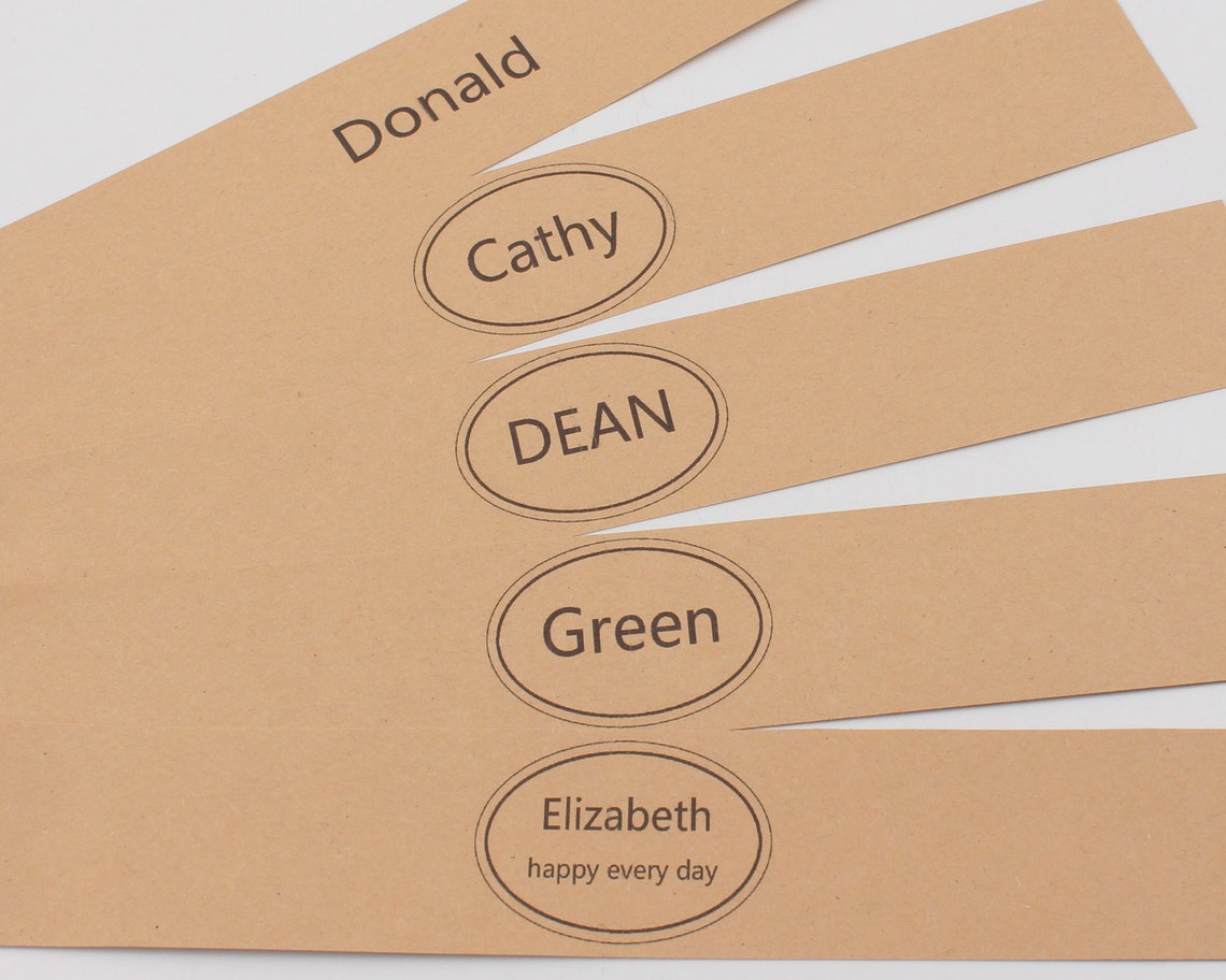 Personalized Kraft Brown Paper Labels custom Sock Labels - Etsy
