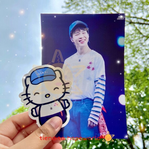 jimin kitty sticker Paper Bumper Stickers Stickers, Labels & Tags etna ...