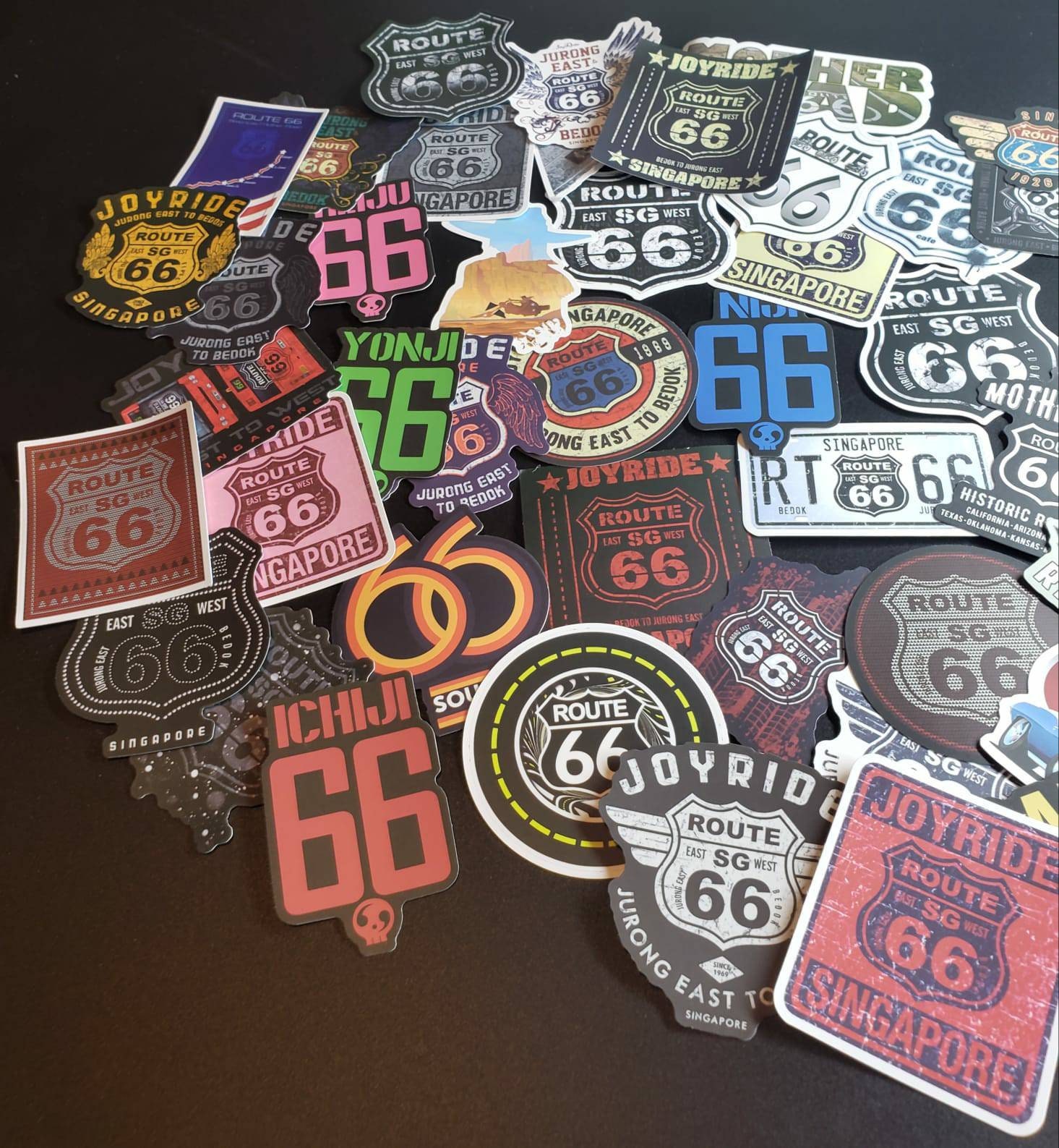 50 pack Route 66 stickers vinyl stickers hard hat decal car | Etsy