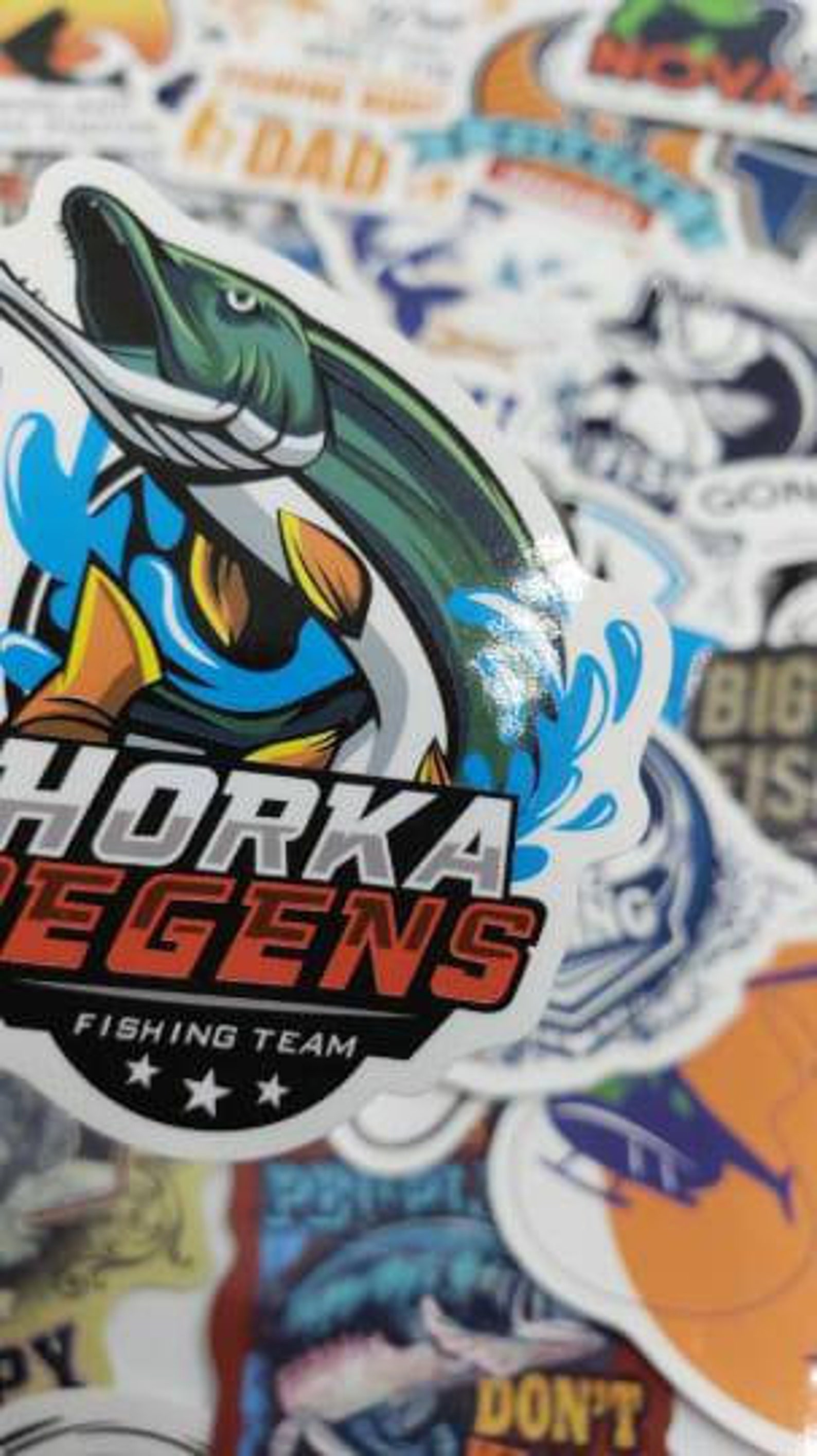 50 Pack Fishing Stickers Sport Fishing Vinyl Stickers Hard - Etsy