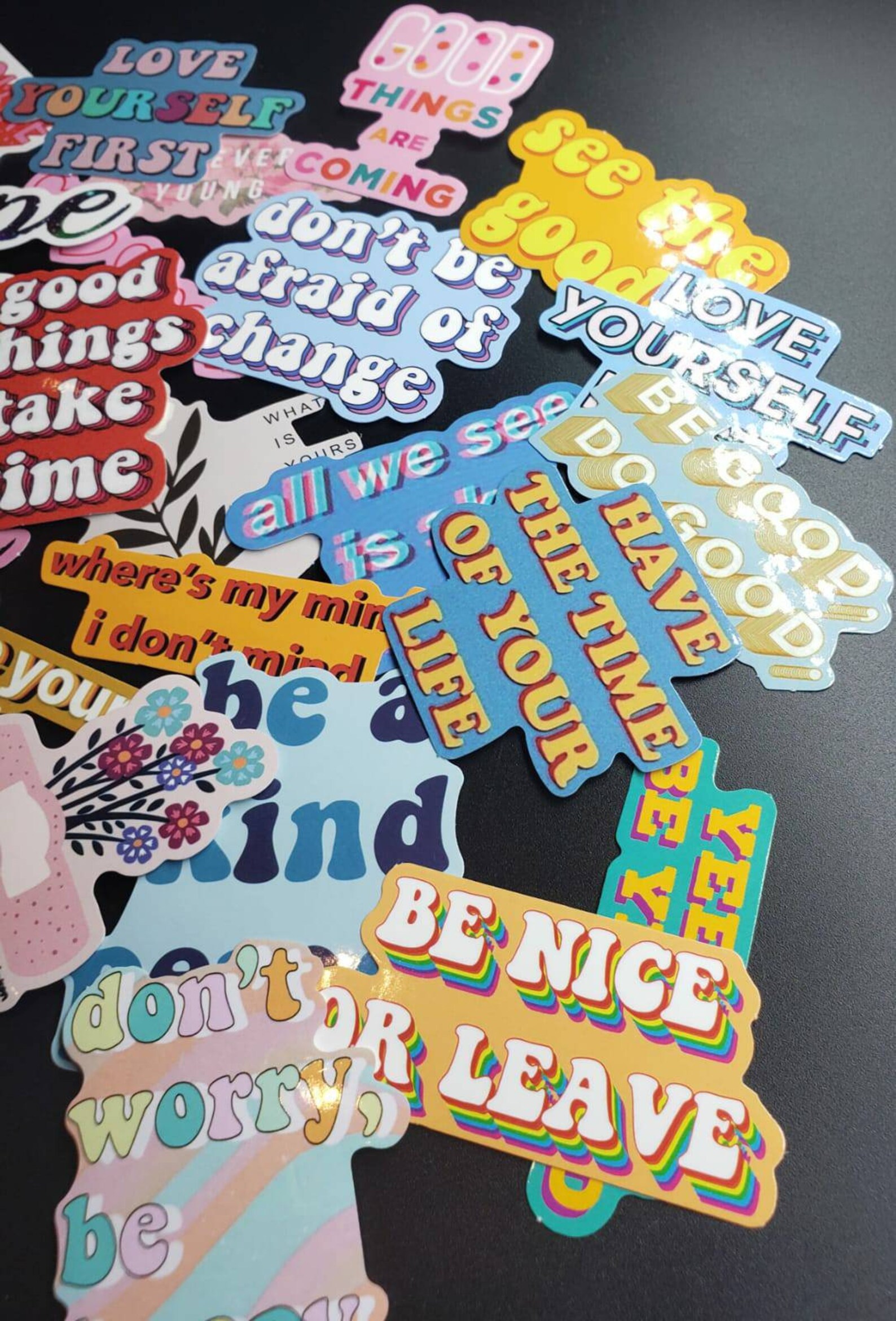 40 pack inspiring words stickers vinyl stickers hard hat decal | Etsy