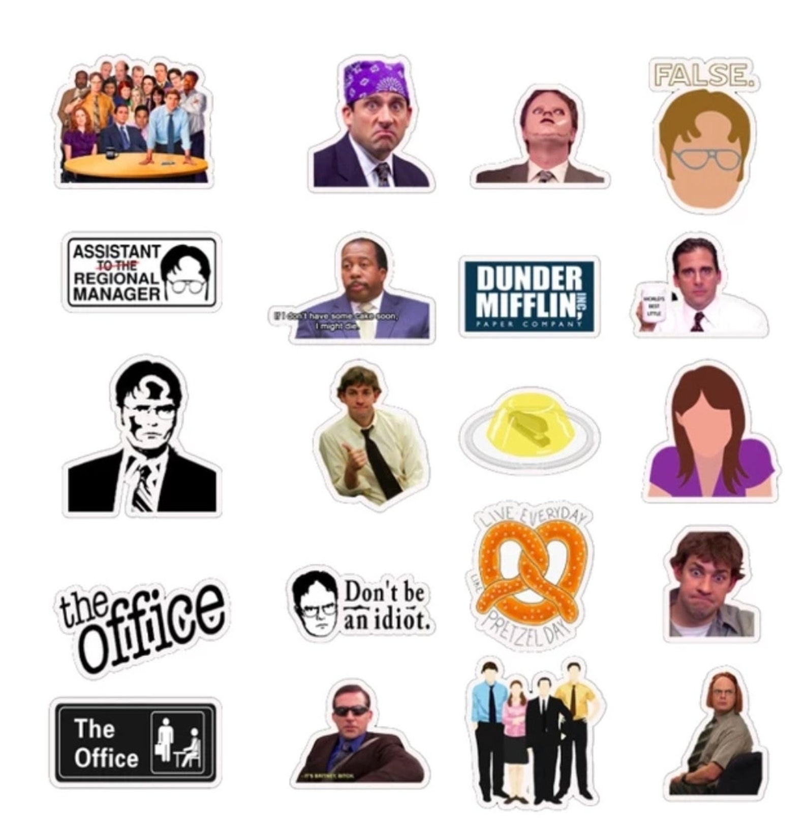 50 pack The office stickers waterproof tv show | Etsy