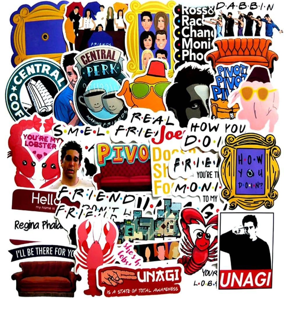 30 Pack Friends Stickers / Hard Hat Stickers Coffee Cup Decal - Etsy