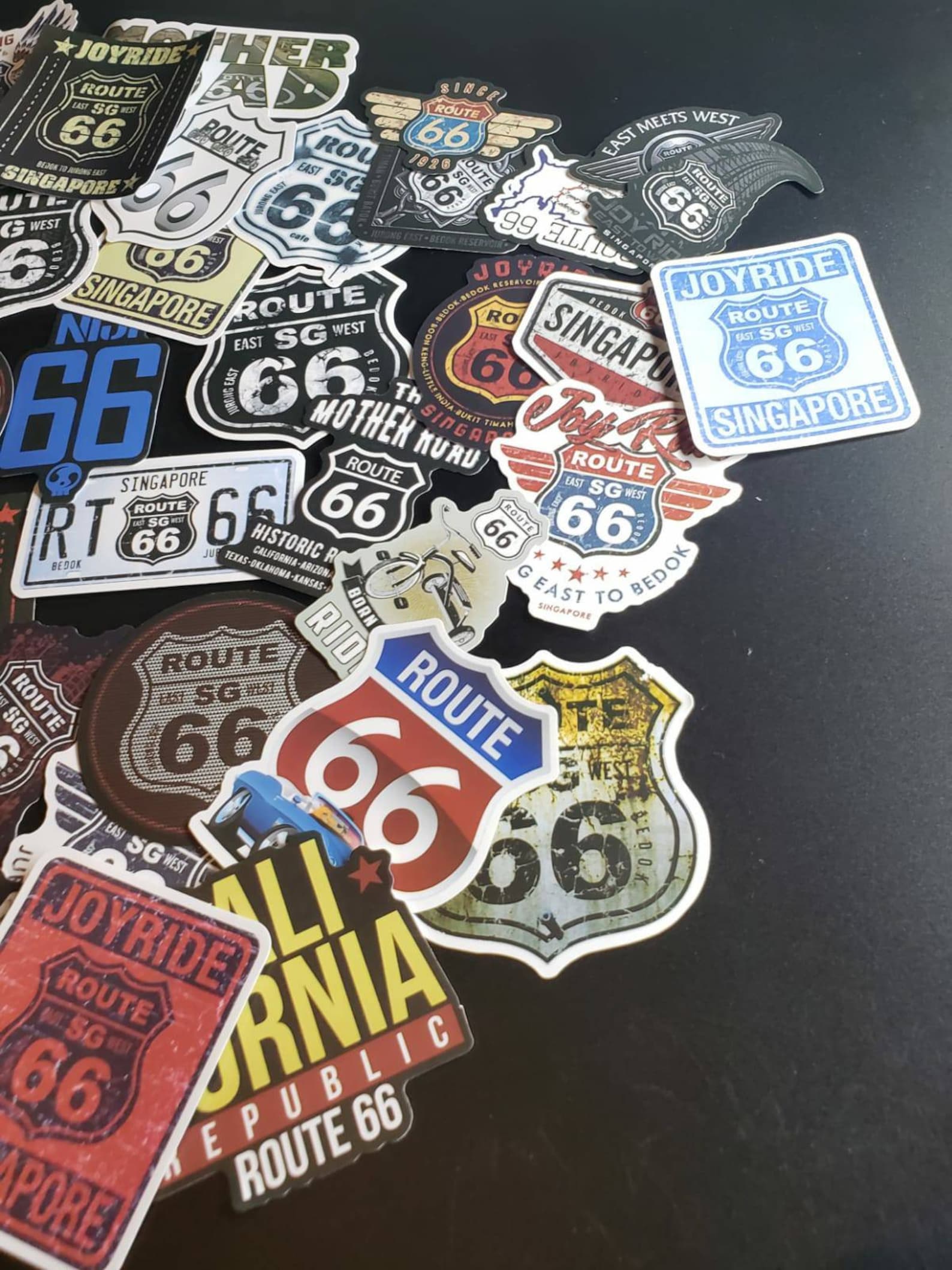 50 Pack Route 66 Stickers Vinyl Stickers Hard Hat Decal Car - Etsy