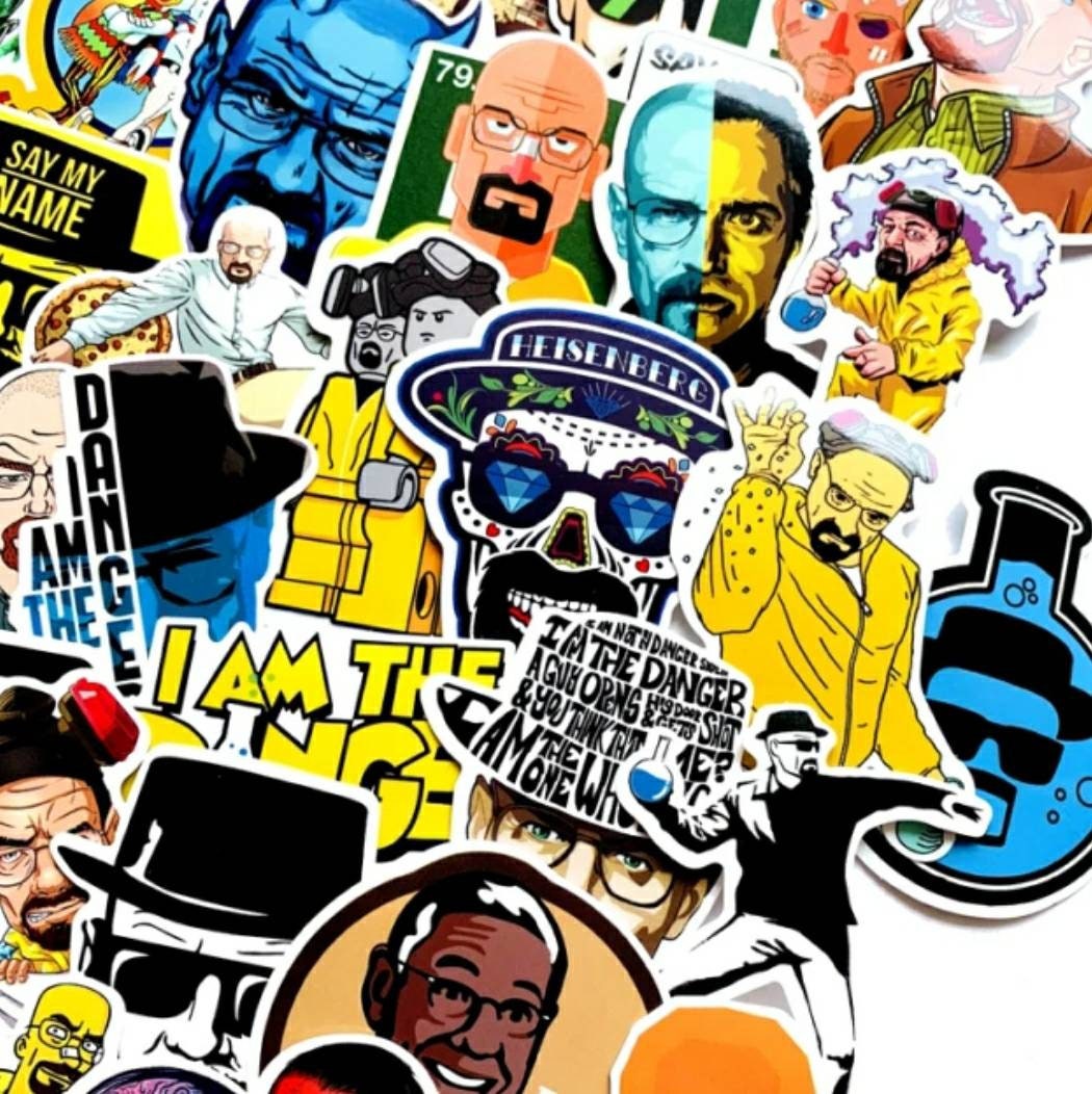 50 Pack Breaking Bad Stickers Waterproof Laptop Skateboard - Etsy Canada