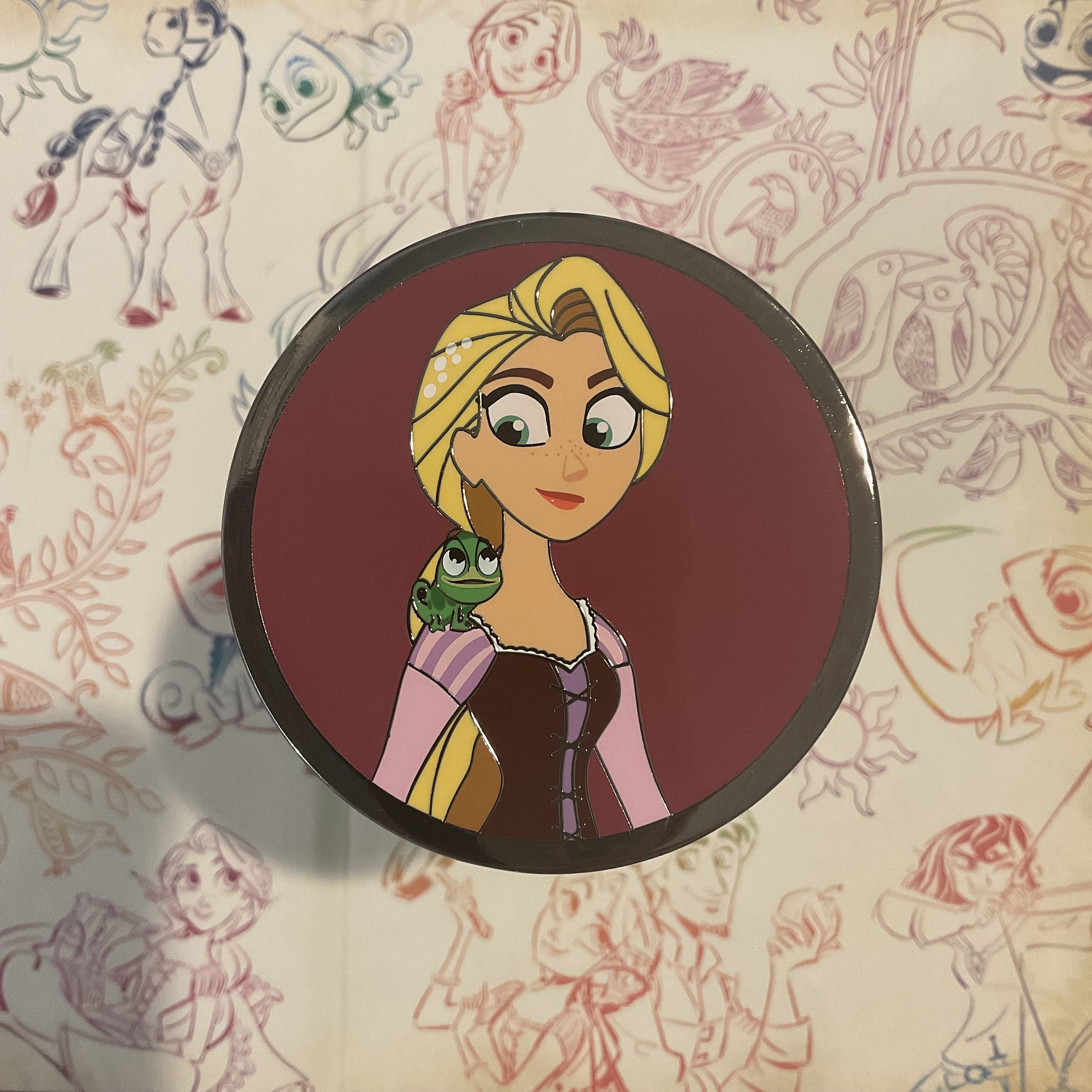 Pet Series: Rapunzel and Pascal Pin - Etsy