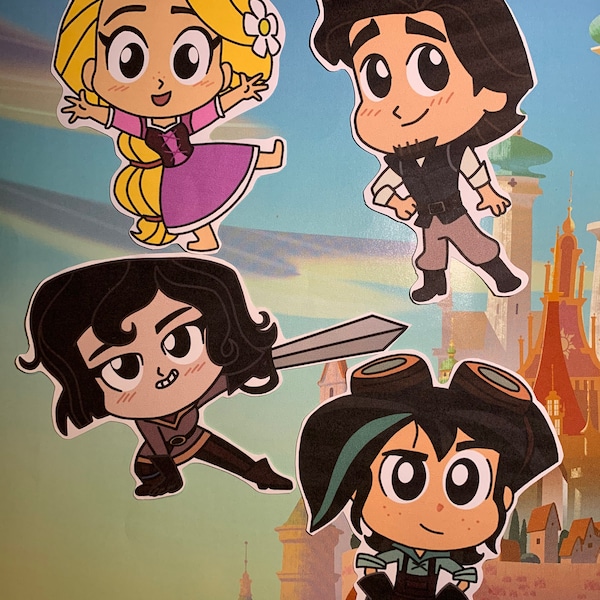 Tangled Stickers - Etsy