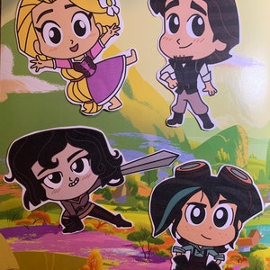 Tangled: the Series Chibi Stickers - Etsy