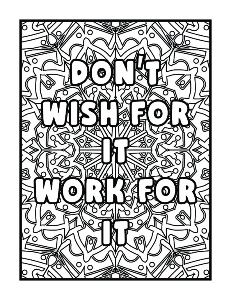17 Motivational Coloring Pages - Etsy