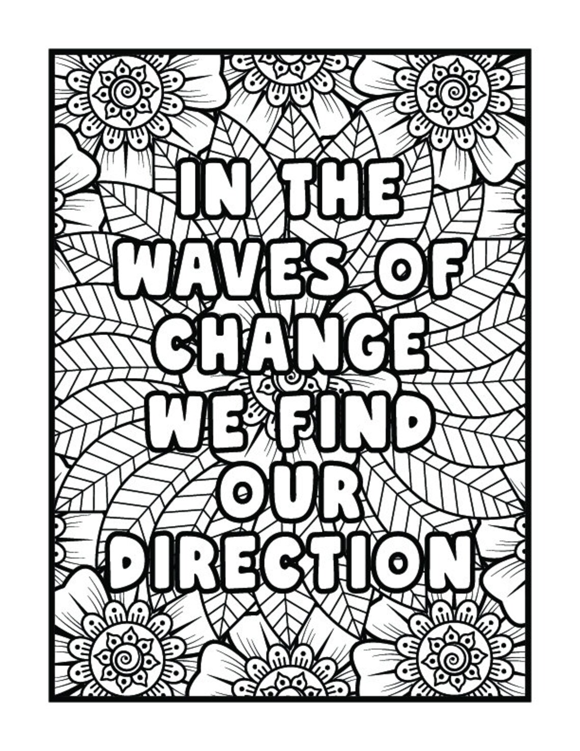17 Motivational Coloring Pages - Etsy