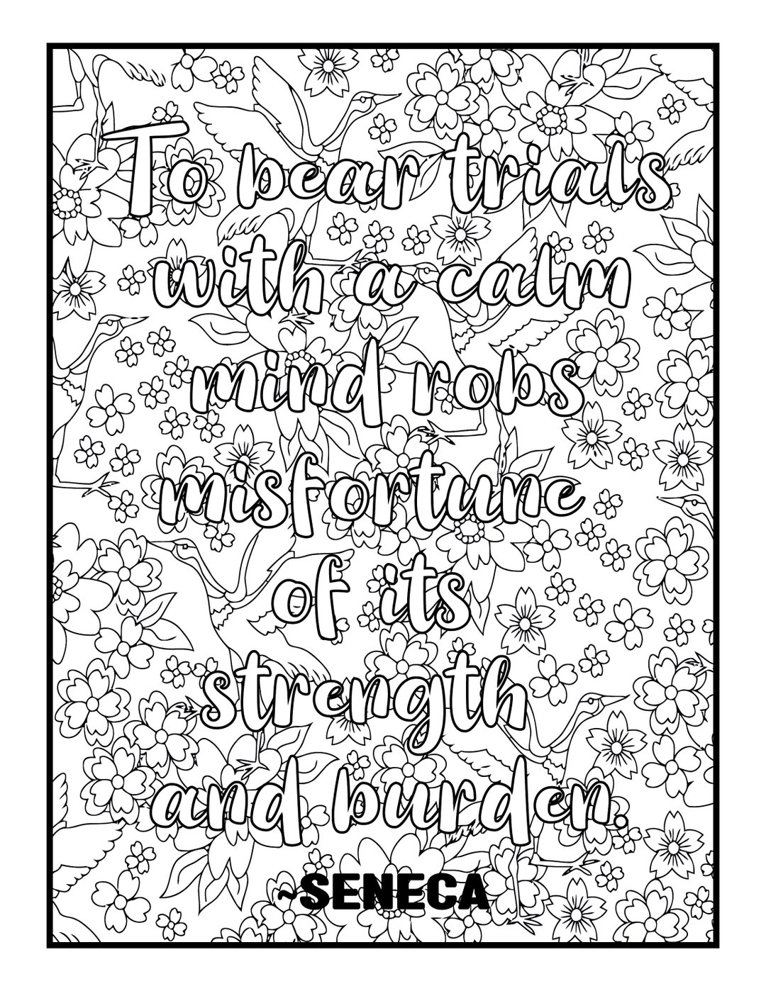 30+ Uplifting Zen Motivational Quotes Coloring Notebook/pages - Etsy