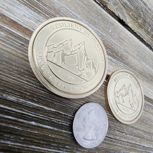Custom Engraved Brass Challenge Coin - Etsy