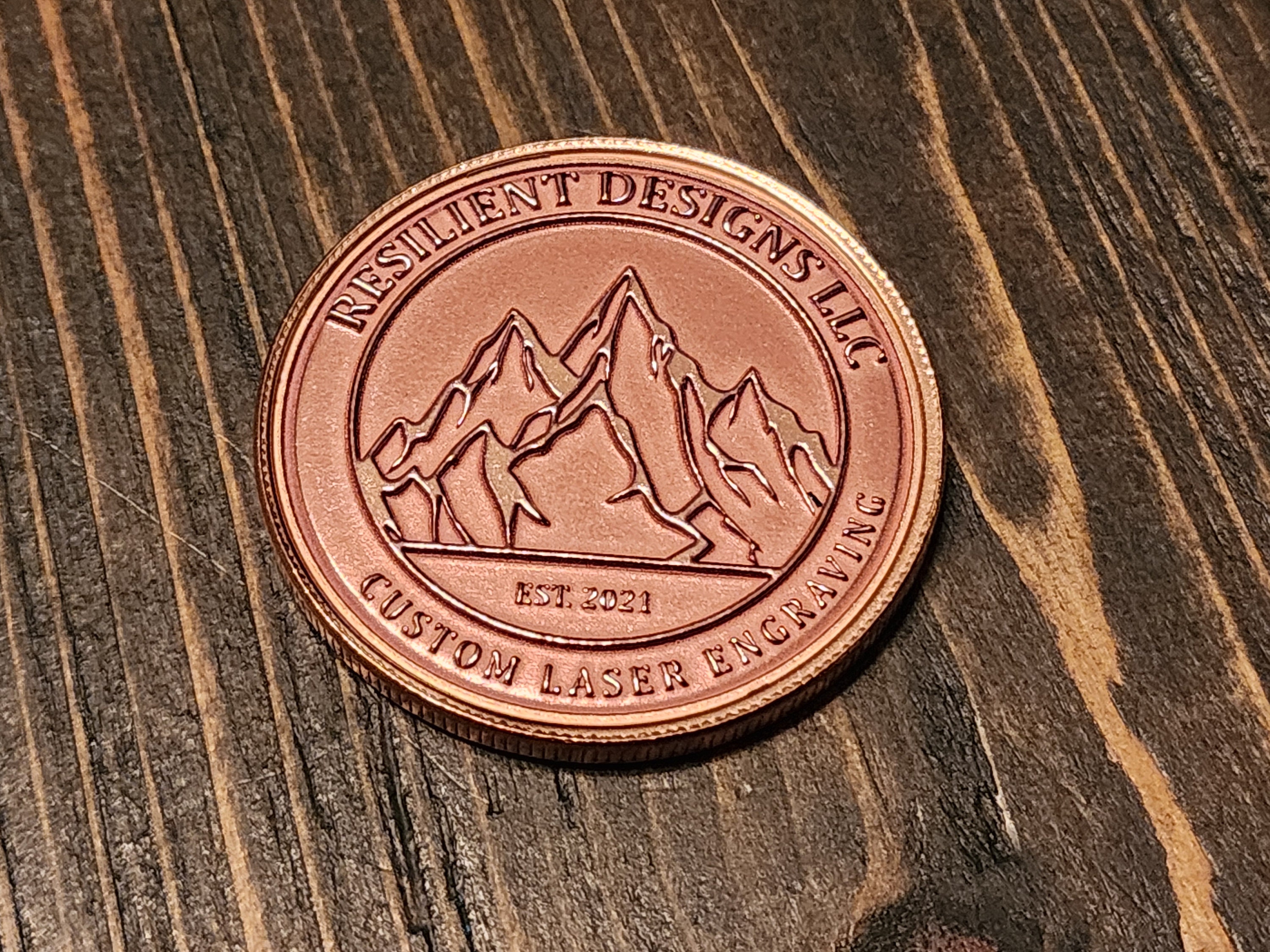 Custom Engraved Copper Challenge Coin - Etsy
