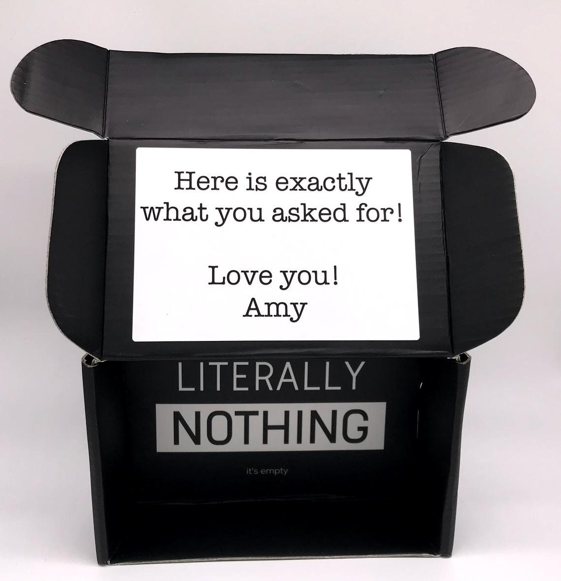 Stylish customizable box of nothing Beautifully designed | Etsy