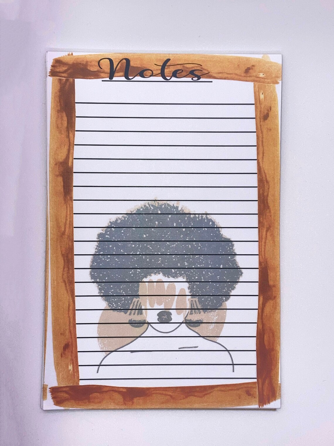 Black Queens Notepad Black Women Afro Notepad 5x7 Paper Note Stationery ...
