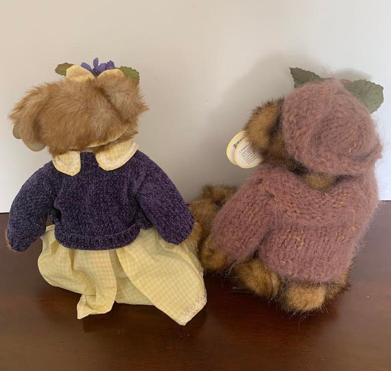 The Bearington Collection Plush Bears Colette and Claudia | Etsy